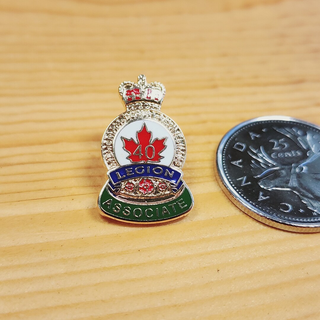 Vintage Royal Canadian Legion Associate Enamel Pin - Hat or Lapel - Etsy