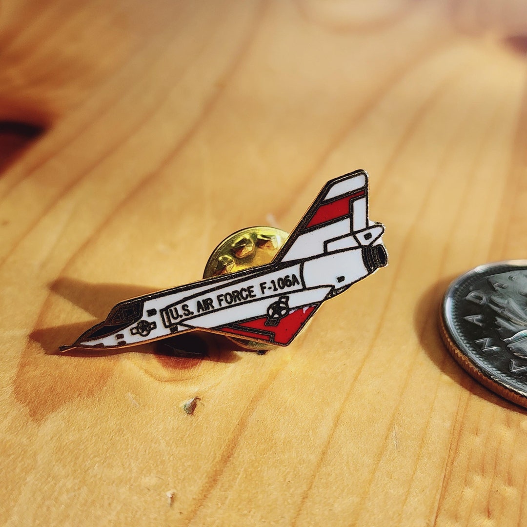 U.S. Air Force F-106A - Cool Little USAF Jet Brooch Pin Unique Rare Hat ...