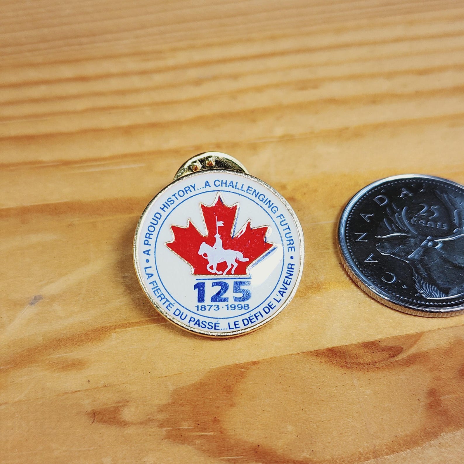 RCMP 125th Anniversary Enamel Pin, Vintage Canadian Police Brooch - Etsy