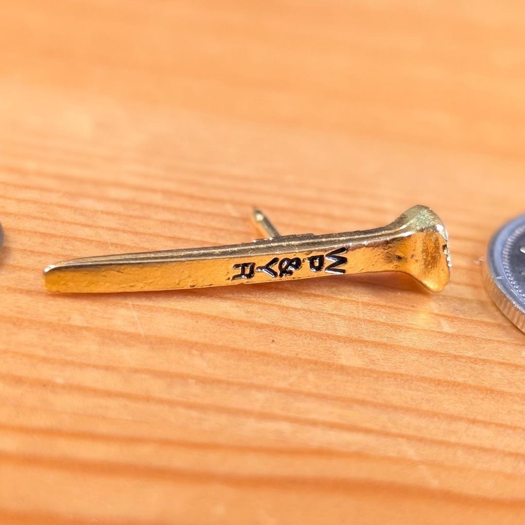 WP&YR Engraved on Spike Brooch Pin Unique Rare Hat Pin Lapel Pin ...