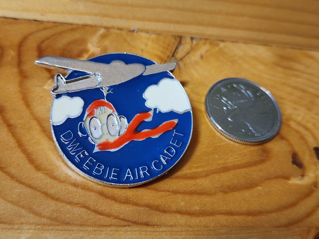 Dweebie Air Cadet - Fun Vintage Air Cadets Brooch Pin Unique Rare Hat ...