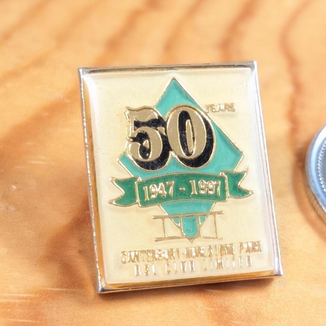 Vintage Enamel 50 Years RSL Club Pin, Canterbury Hurlstone Park - Etsy