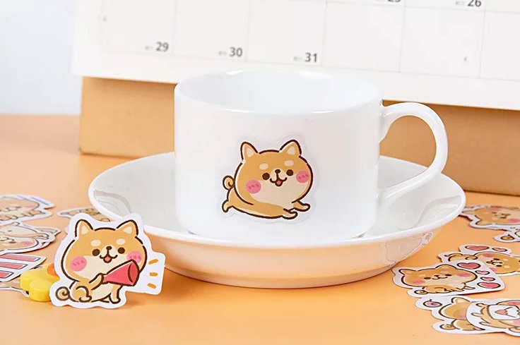 Cute Corgi Stickers 45 Pcs/box - Etsy