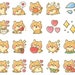 Cute Corgi Stickers 45 Pcs/box - Etsy