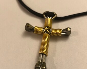 Burgundy Disciple's Cross Necklace Handmade - Etsy