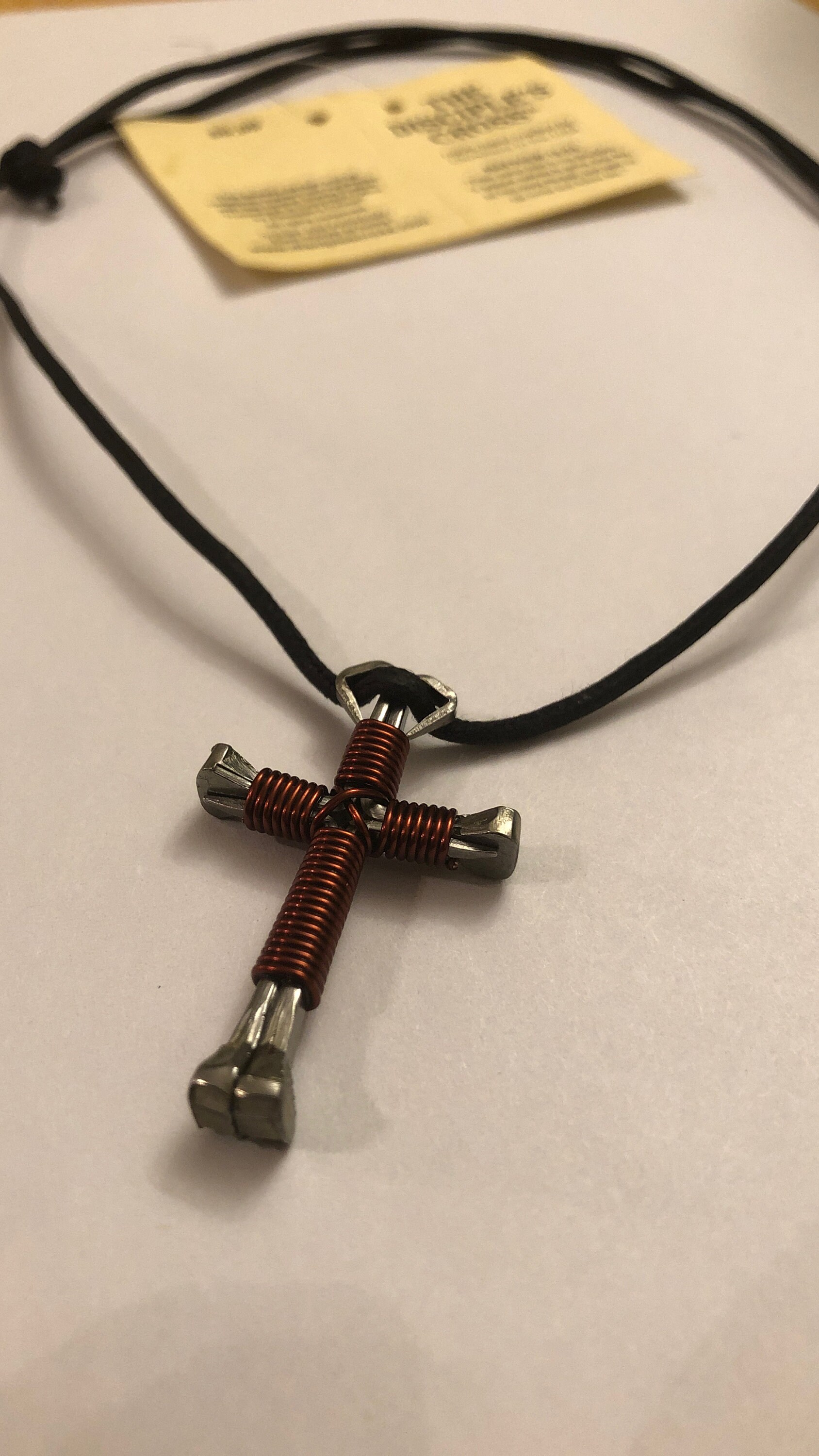 Brown Disciple's Cross Necklace Handmade - Etsy