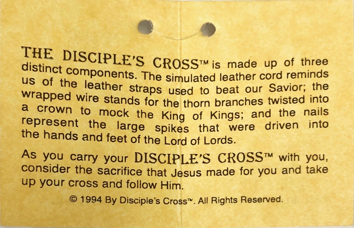 Burgundy Disciple's Cross Necklace - Handmade! - Etsy