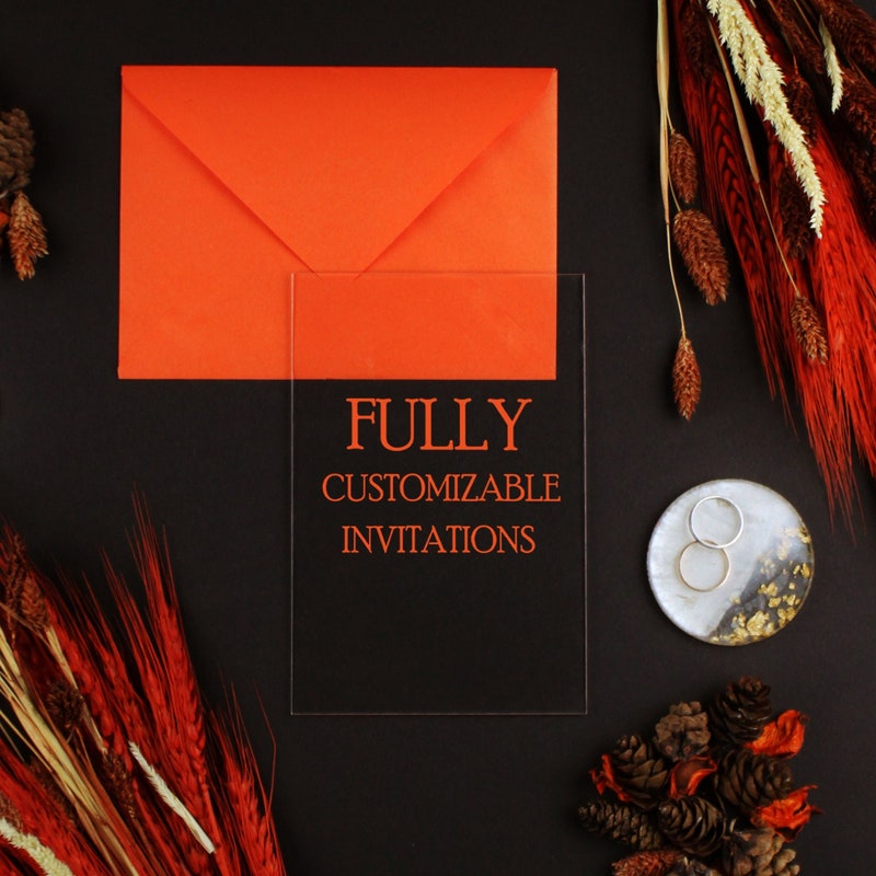 Clear Invitations - Etsy