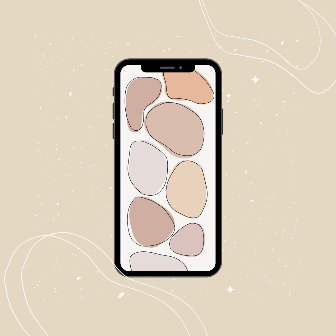 Abstract Shapes iPhone Wallpaper - Etsy