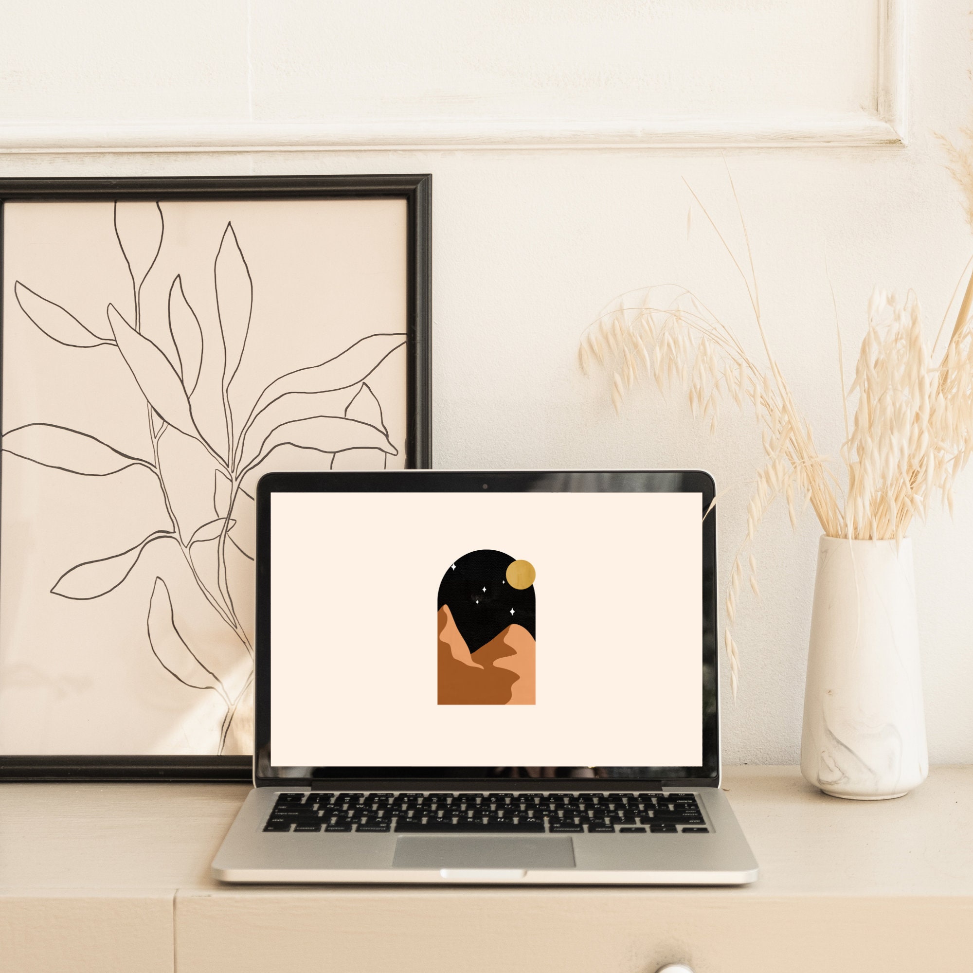 3x Cactus Wallpaper | Boho Wallpaper | Desktop Background | MacBook ...