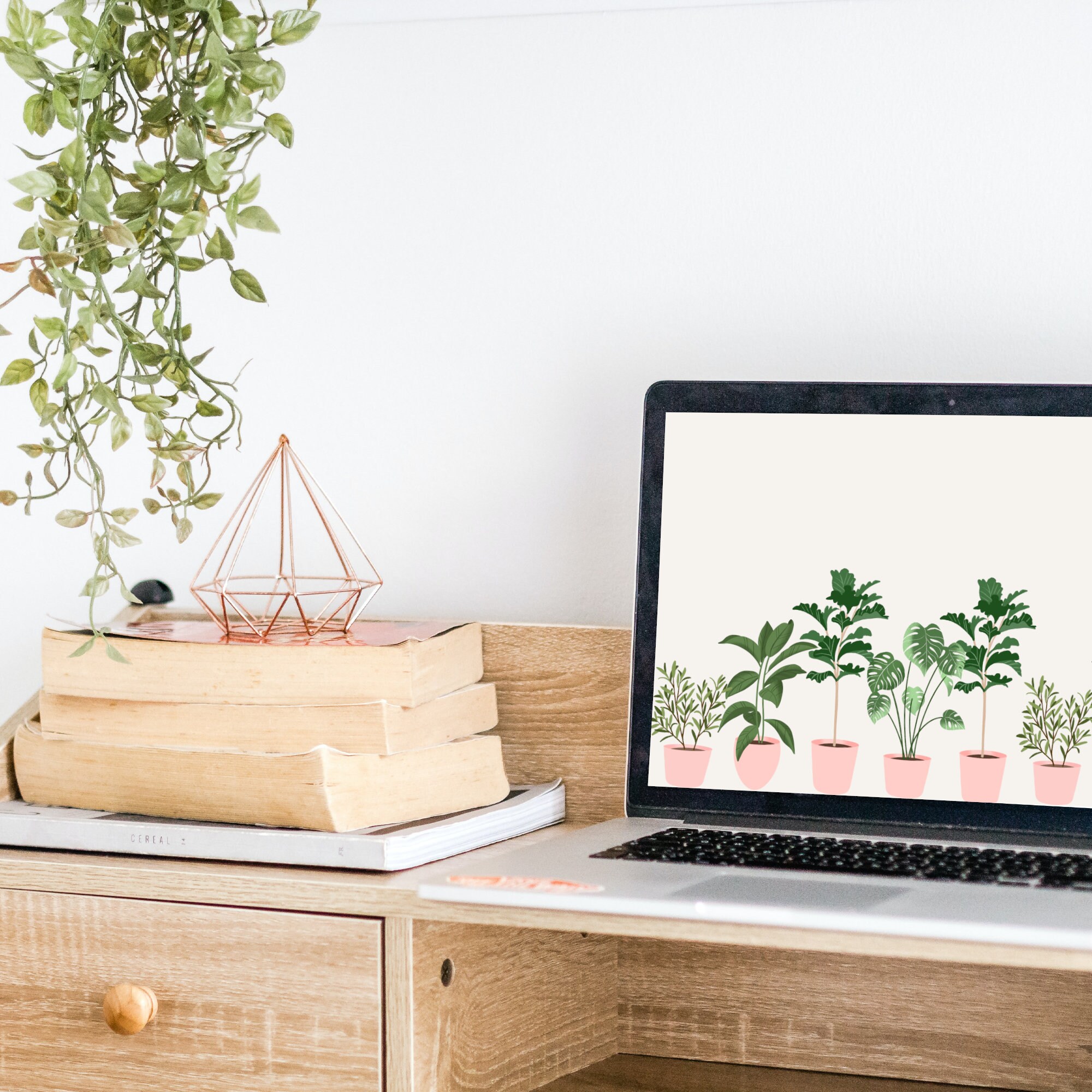 Botanical Wallpaper | Boho Wallpaper | Desktop Background | MacBook ...