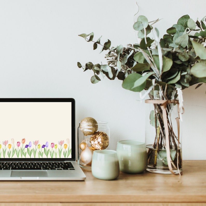 Botanical Wallpaper | Boho Wallpaper | Desktop Background | MacBook ...