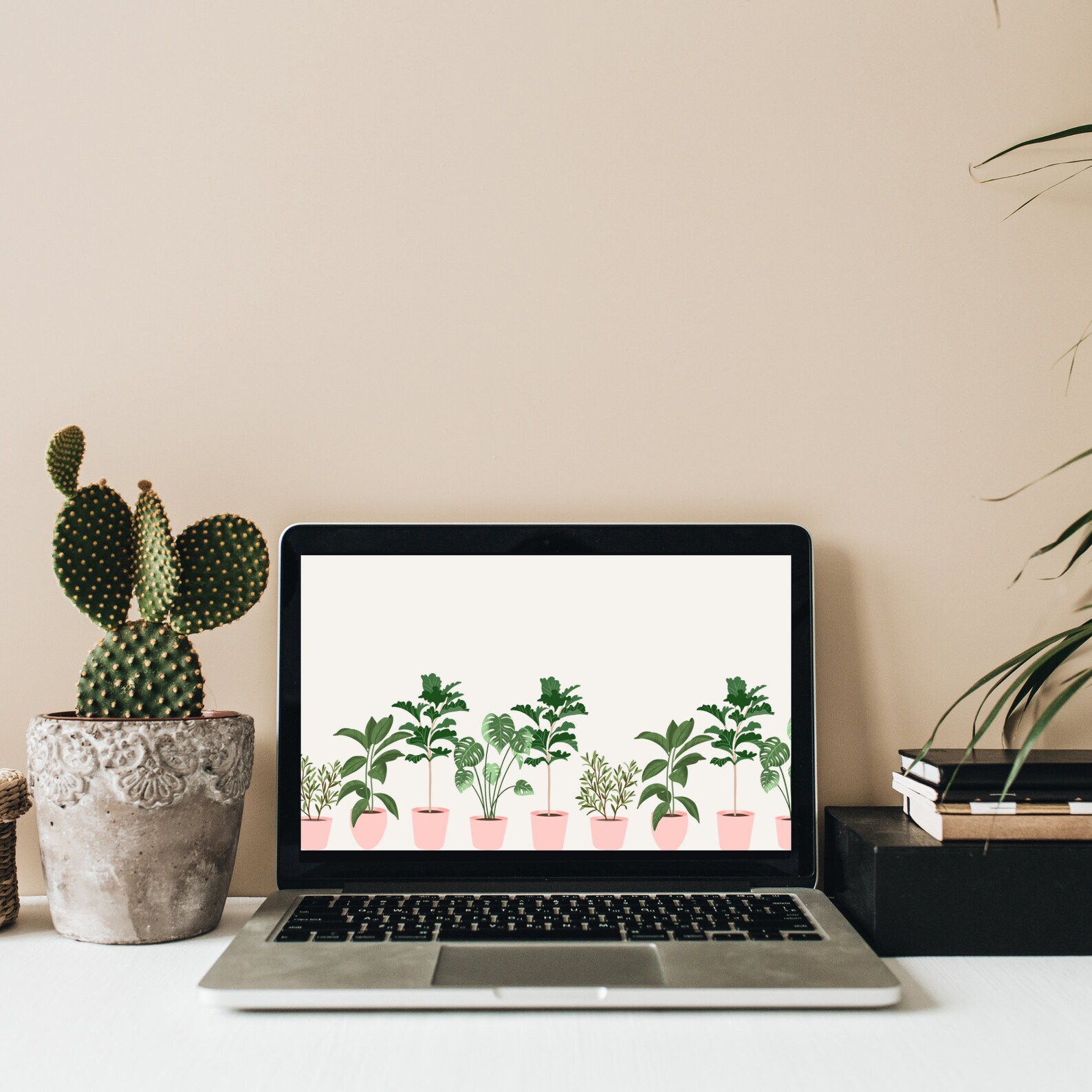Botanical Wallpaper | Boho Wallpaper | Desktop Background | MacBook ...