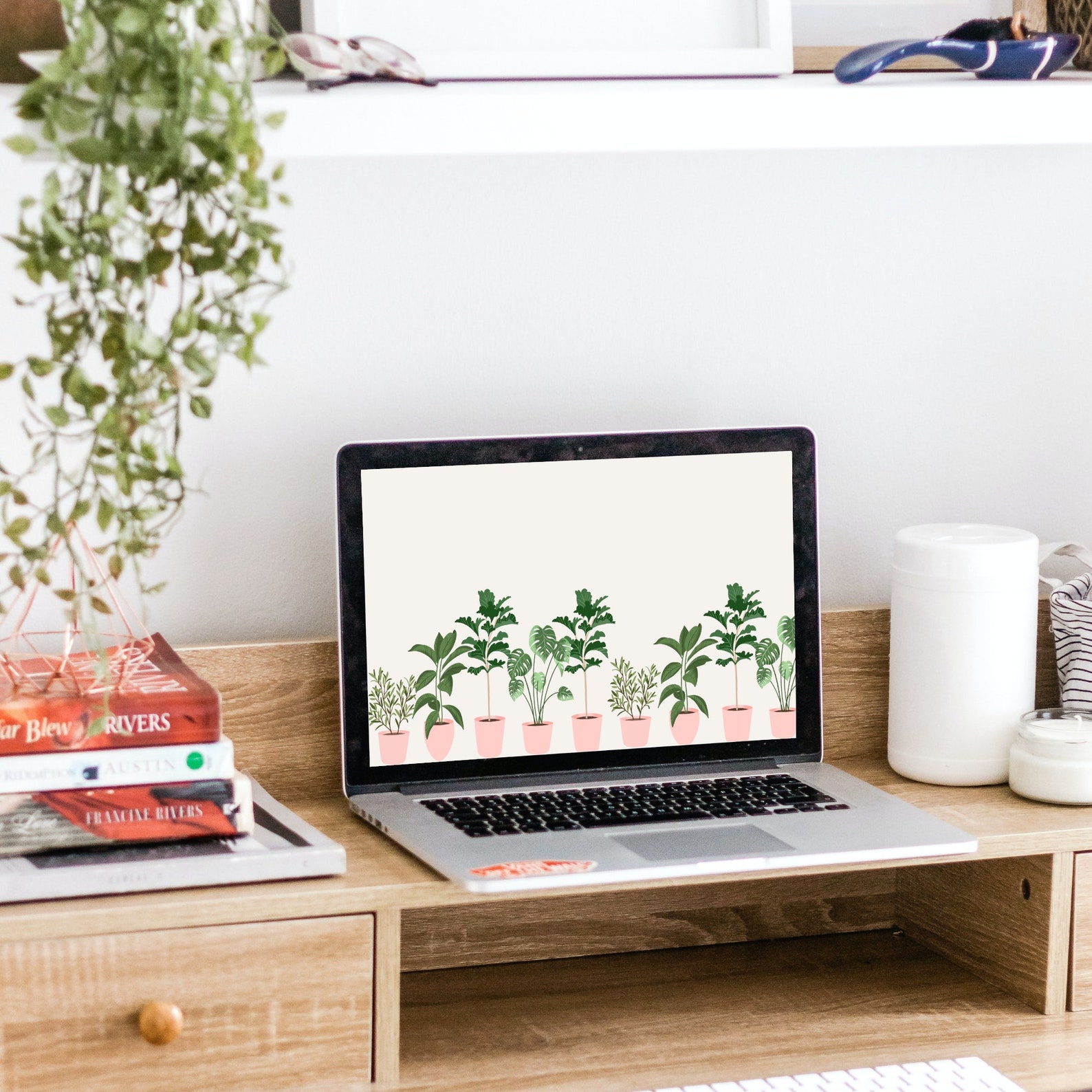 Botanical Wallpaper | Boho Wallpaper | Desktop Background | MacBook ...