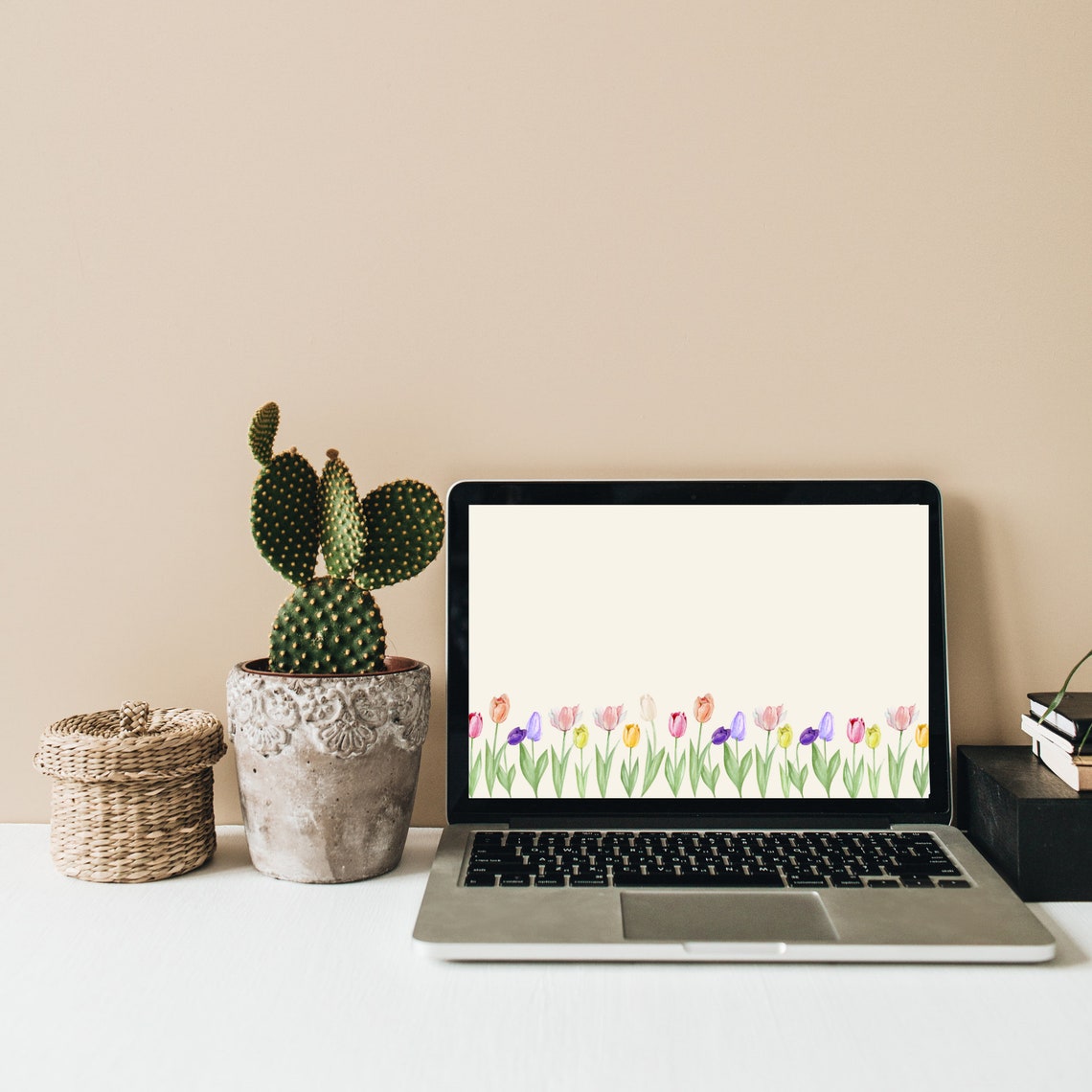 Botanical Wallpaper Boho Wallpaper Desktop Background - Etsy