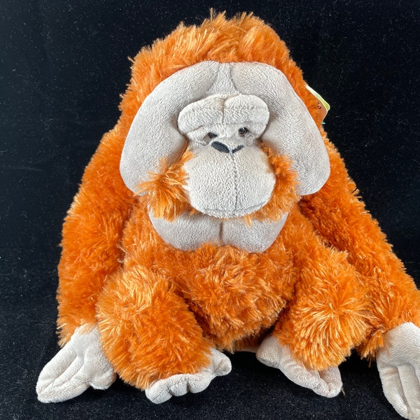 Orange Monkey Plush - Etsy