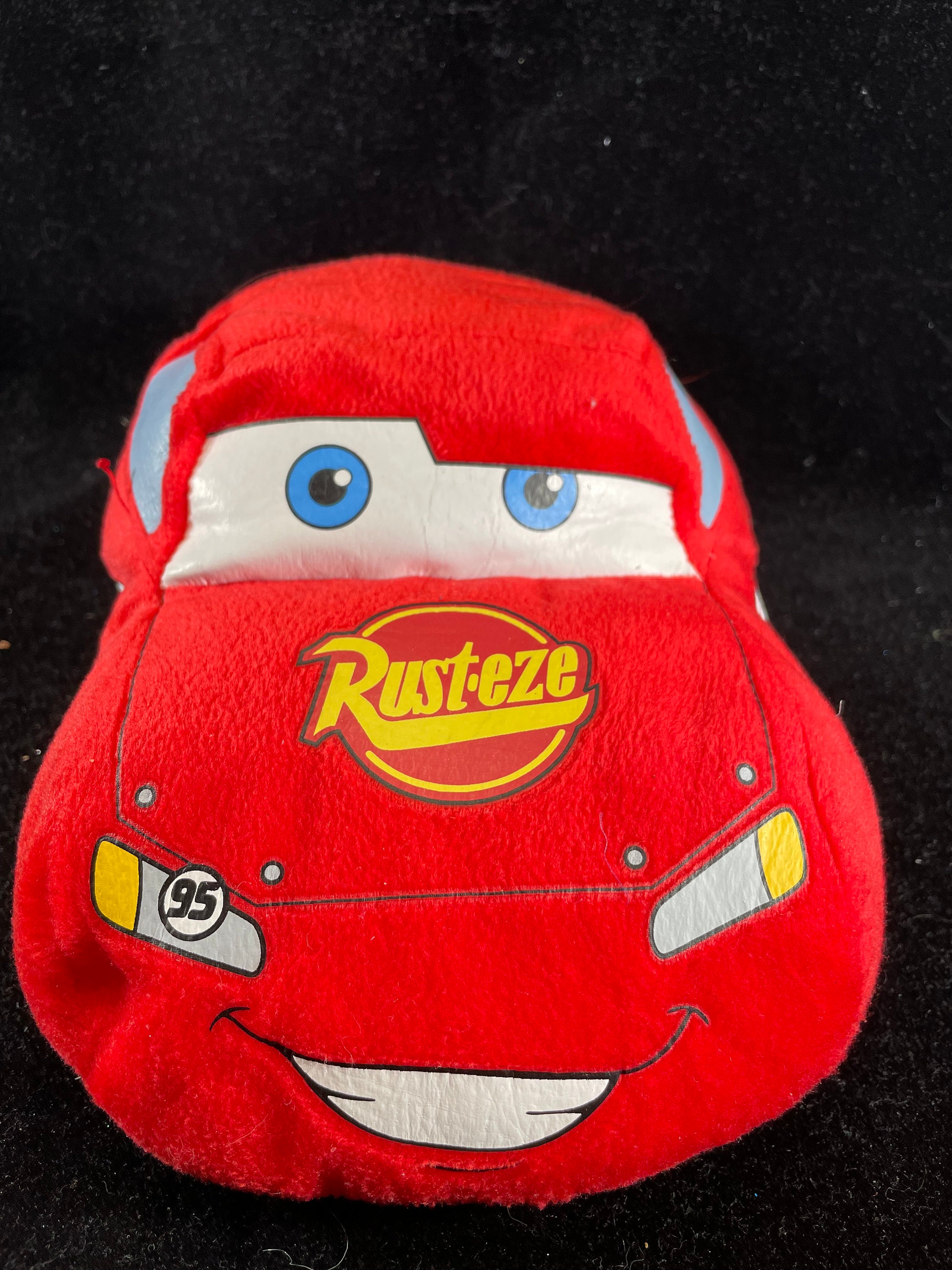 Pixar Disney Cars Lightning Mcqueen Red Plush Stuffed 13 Inch Race Car ...