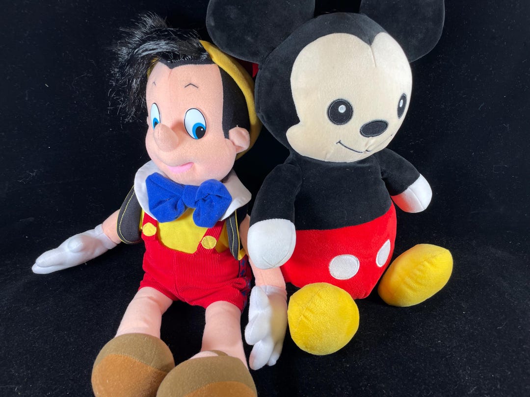 Vintage Disney 1992 Large Pinocchio Pinnochio Doll Plush Toy Mickey ...