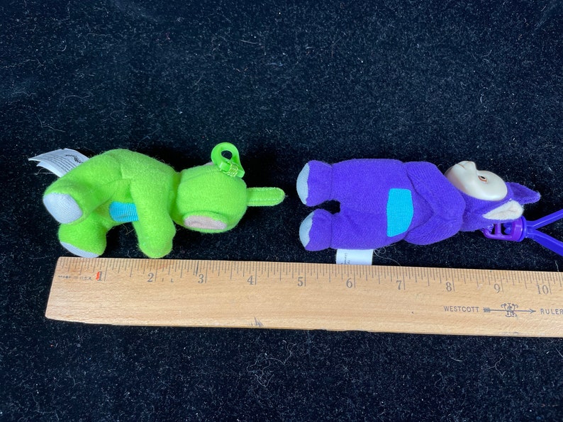 2x Teletubbies Tele Tubby Itsy Bitsy Dipsy Green & Purple - Etsy