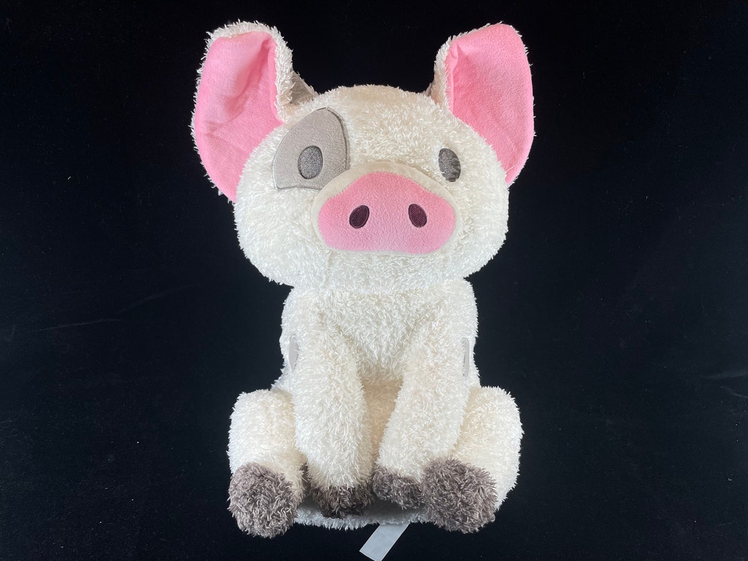 Disney Pua the Cute Pig Moana Emotional Support Animal White Gray Pink ...