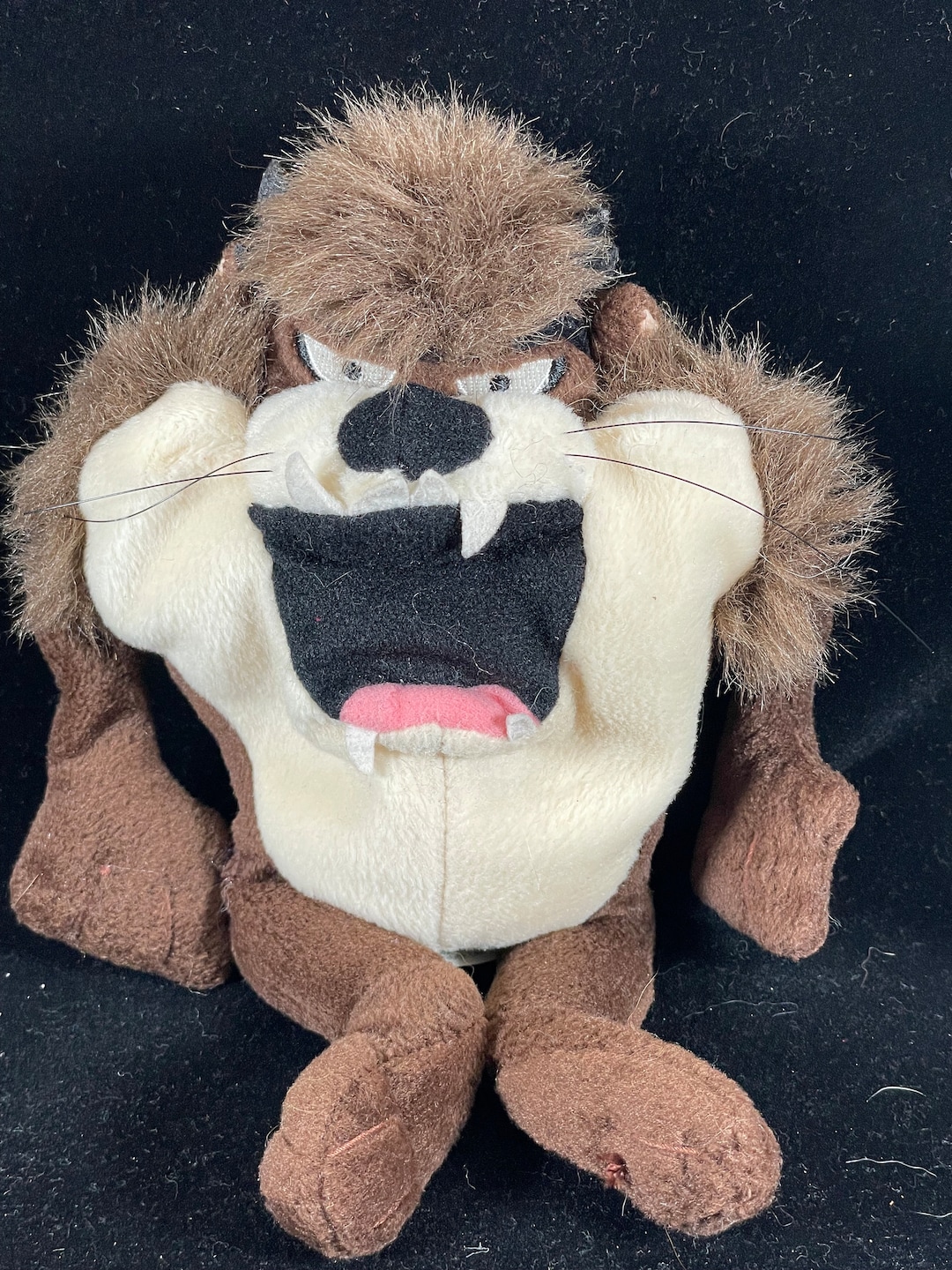 TAZ Tasmanian Devil Plush Toy Looney Tunes Toons 9 in 1996 - Etsy