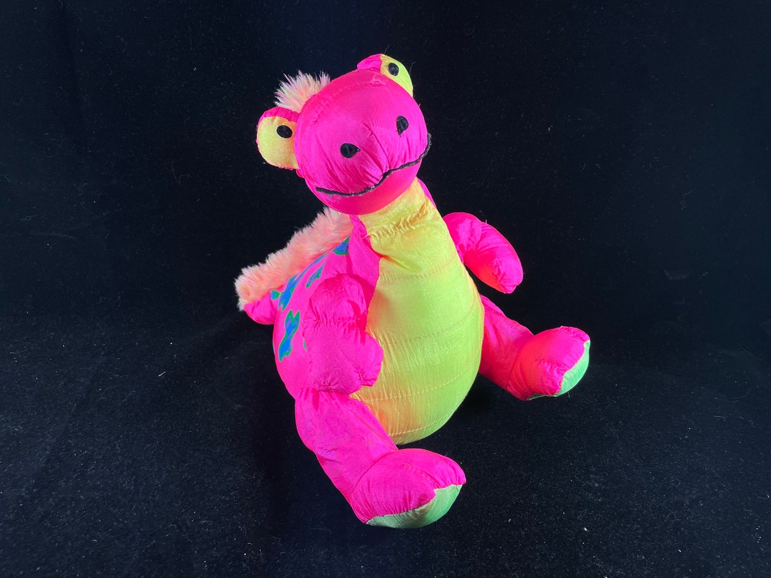 Stuffins Pink Dragon Dinosaur Plush Lumpy's Gang Lovey Noise Nylon 14 ...