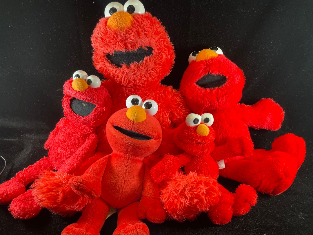 Vintage Sesame Street Large 21 14 12 16 10 Inch Elmo Red - Etsy