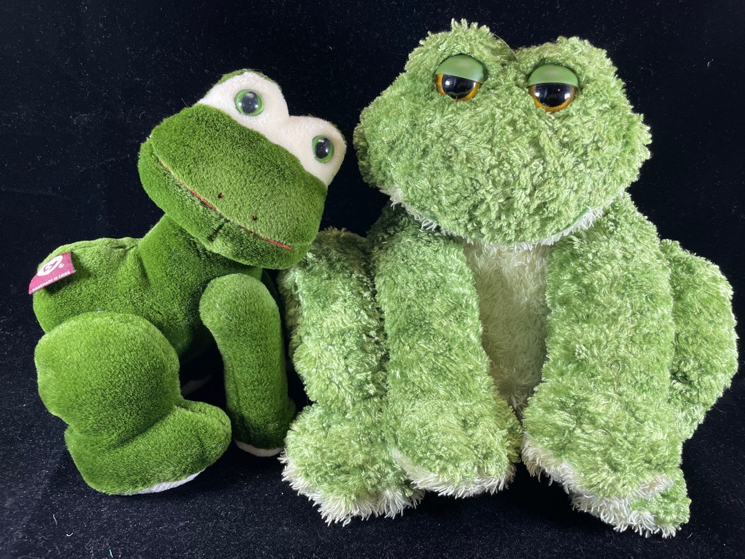 Vintage First & Main Froggle Woggle Frog Rattle and Ty Prince Frog ...