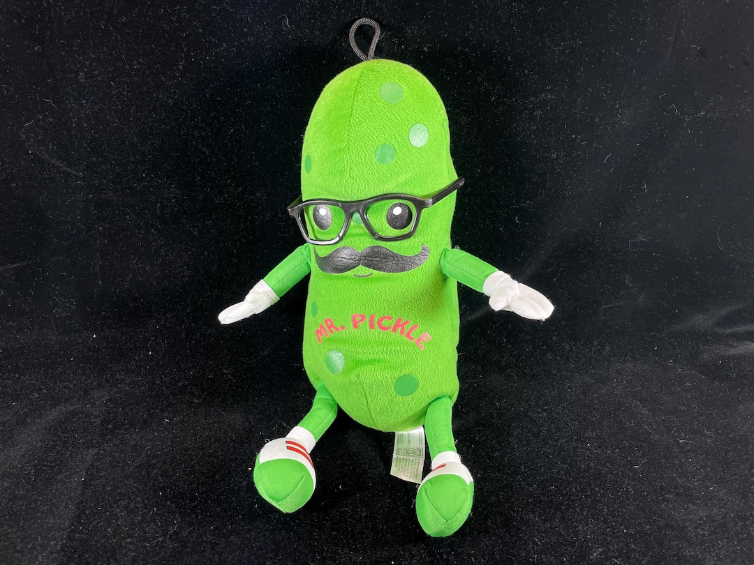 Funny Mr. Pickle Man Plush Large 16 Inch With Eyes Legs Mustache ...