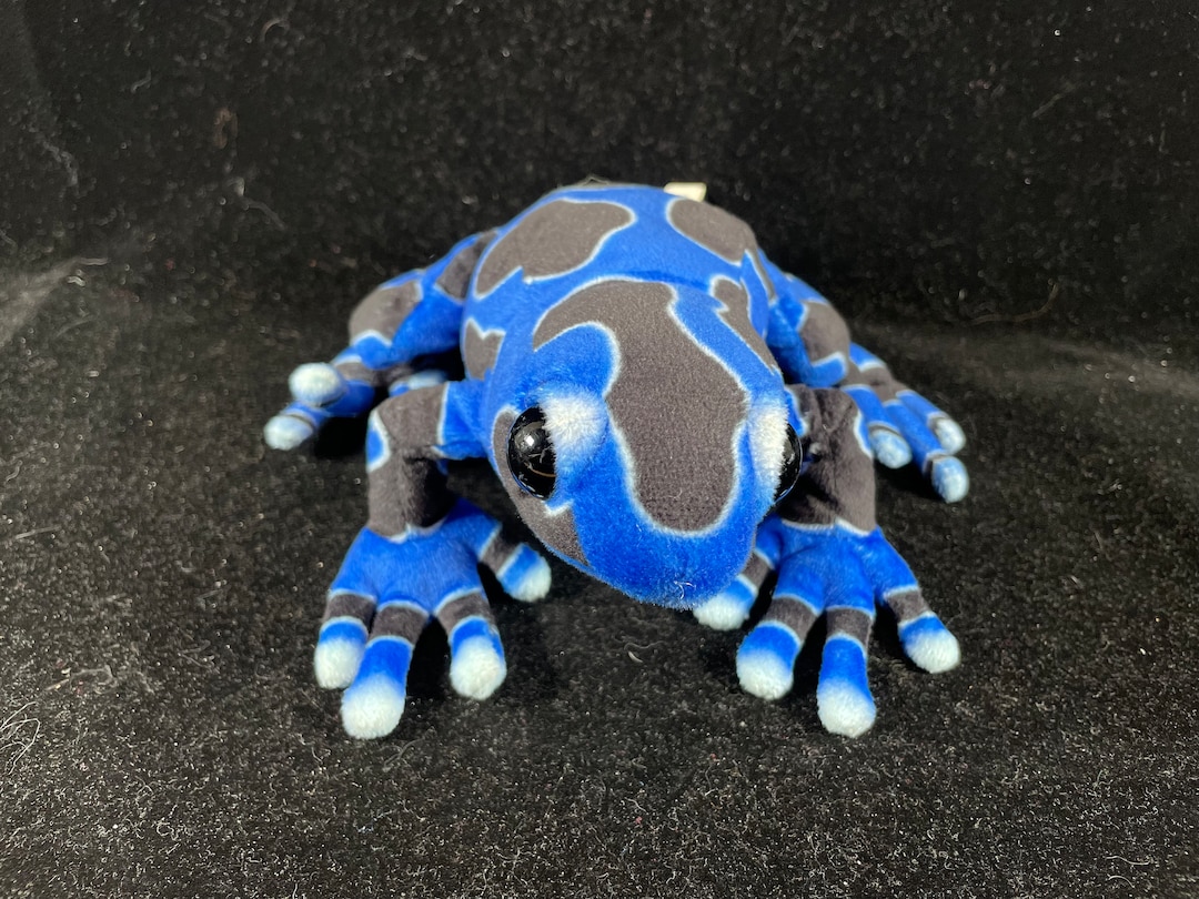 Frog Blue Poison Dart Very Nice Plush Stuffed Animal Toy 9 - Etsy