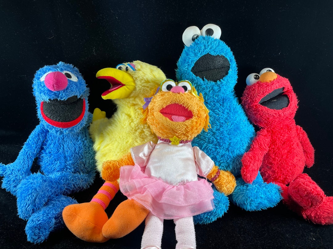 Vintage Sesame Street Lot Big Bird Zoe (in Ballet Costume) Grover ...