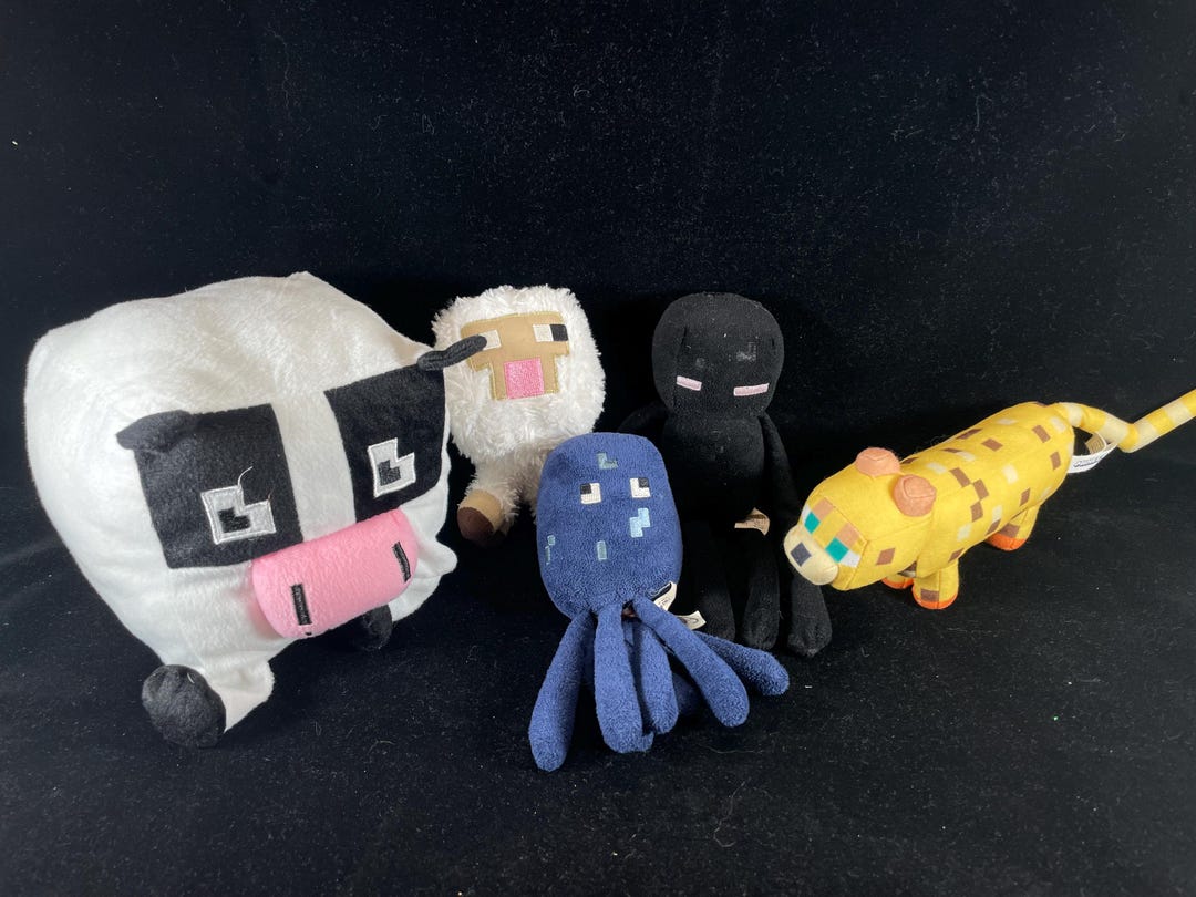 Mojang Jinx Minecraft Black Ender Dragon 24" Large Big Plush Stuffed ...