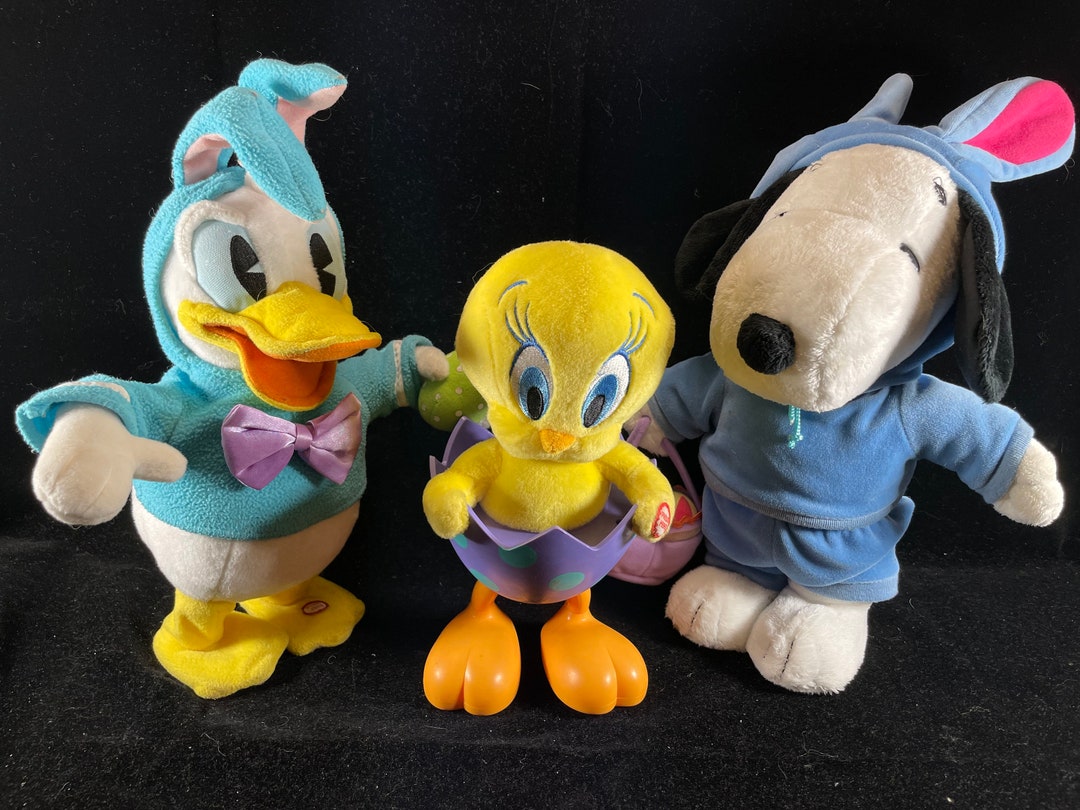 Donald Duck, Snoopy Dog Peanuts, Tweety Bird Electronic Walking Moving ...