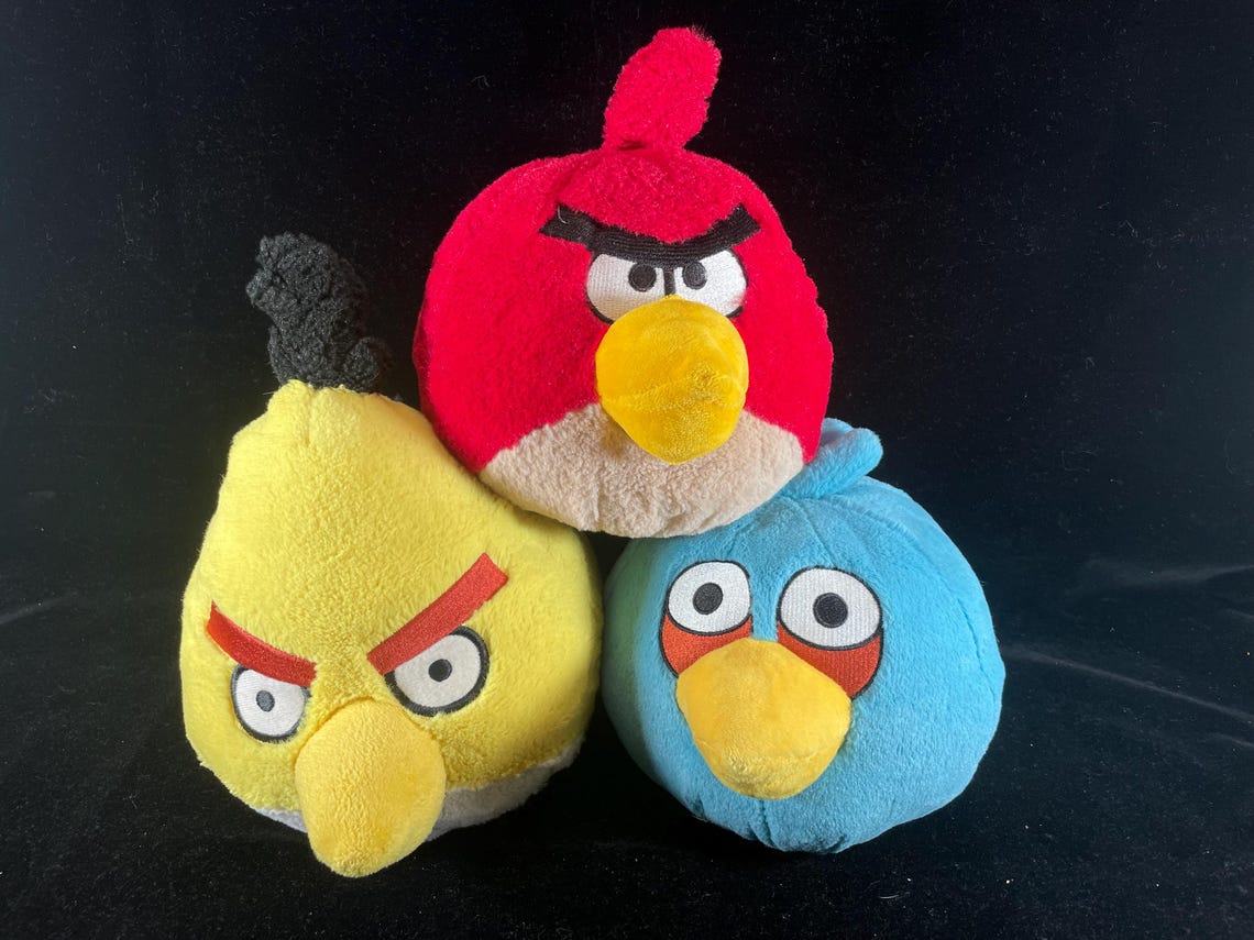 Angry Birds Plush Ball Red, Chuck, Blue Bird, Frankenstein Bomb ...