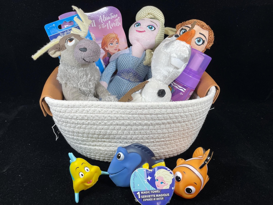 Disney Frozen Bath Bedtime Set Gift Basket Girl Anna Elsa Toothbrush ...