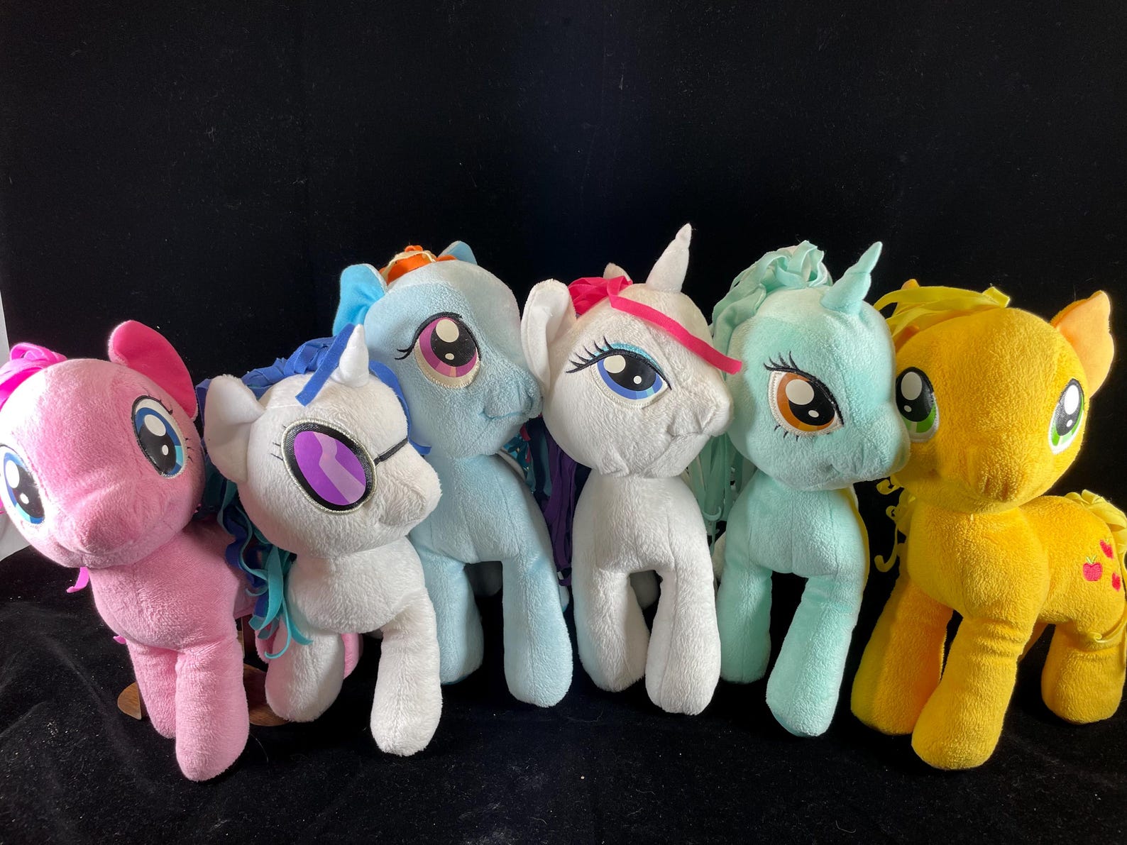 My Little Pony MLP 11 Inch Plush, Rainbow Dash, Apple Jack, Rarity - Etsy