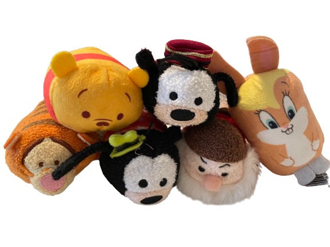 6 TSUM Tsum Mini Plush Grumpy Dwarf Goofy Tigger Winnie the - Etsy