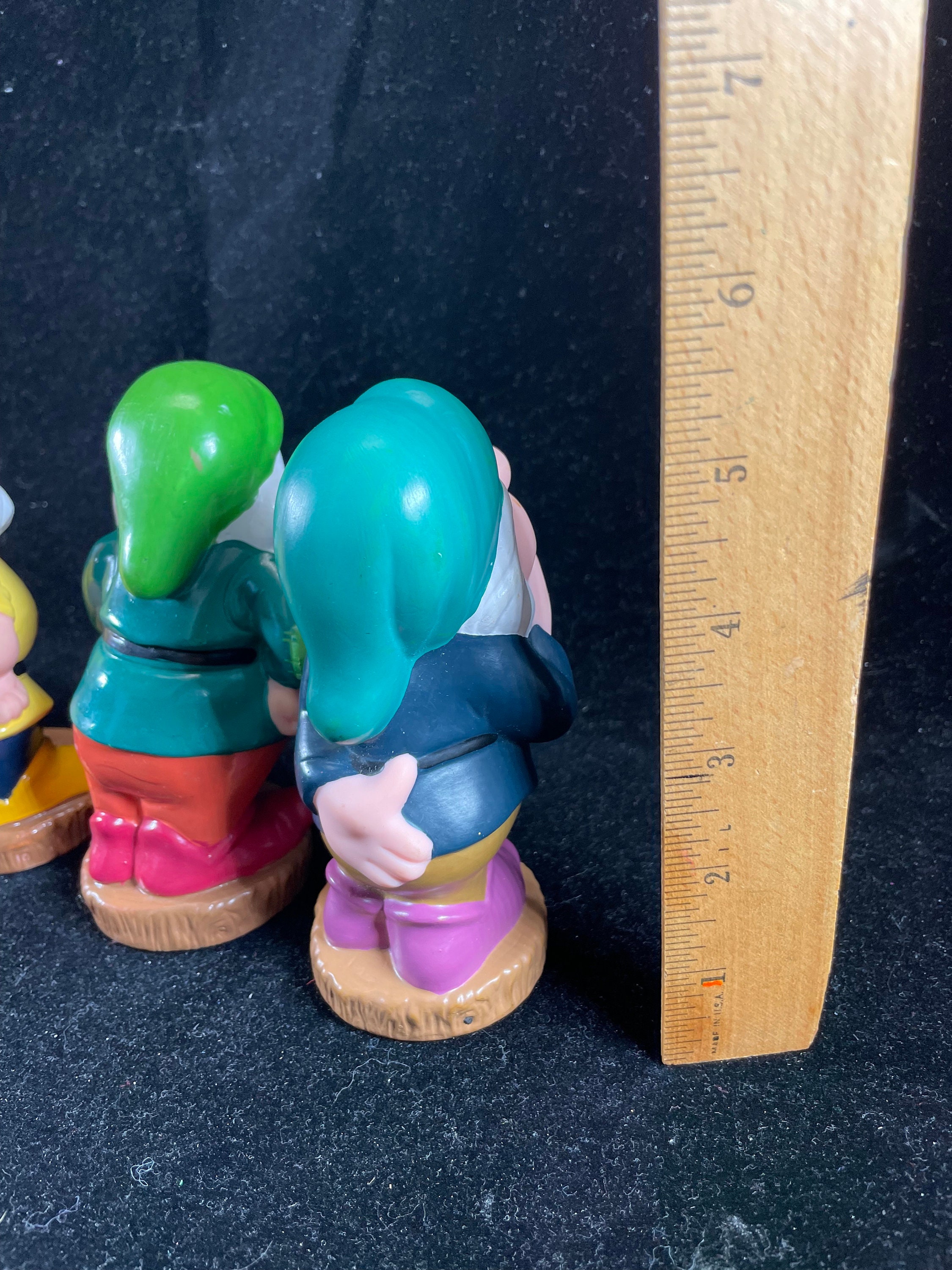 Vintage Disney Snow White and the Seven Dwarves Dwarf Rubber Squeaky ...