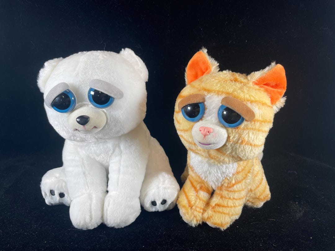 Feisty Pets Plush: Cat Princess Pottymouth & Polar Bear, Karl Snarl 8 ...
