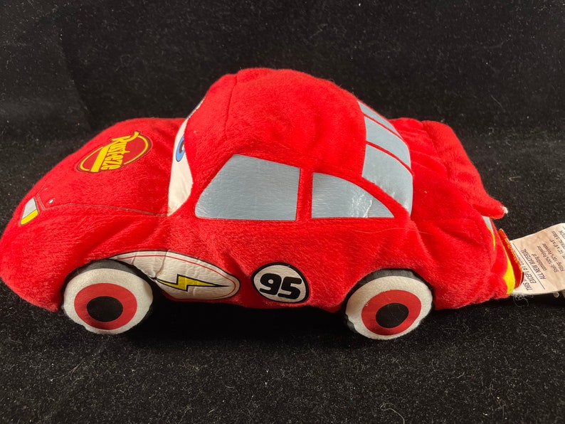 Pixar Disney Cars Lightning Mcqueen Red Plush Stuffed 13 Inch Race Car ...