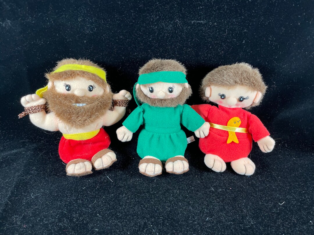 Vintage 1990's Baby Bible Pals Stuffed Plush Character Dolls Samson ...