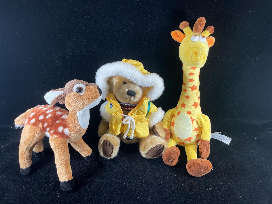 Vintage Plush: Baby Deer, Geoffrey Giraffe Toys R Us, Arctic Snowsuit ...