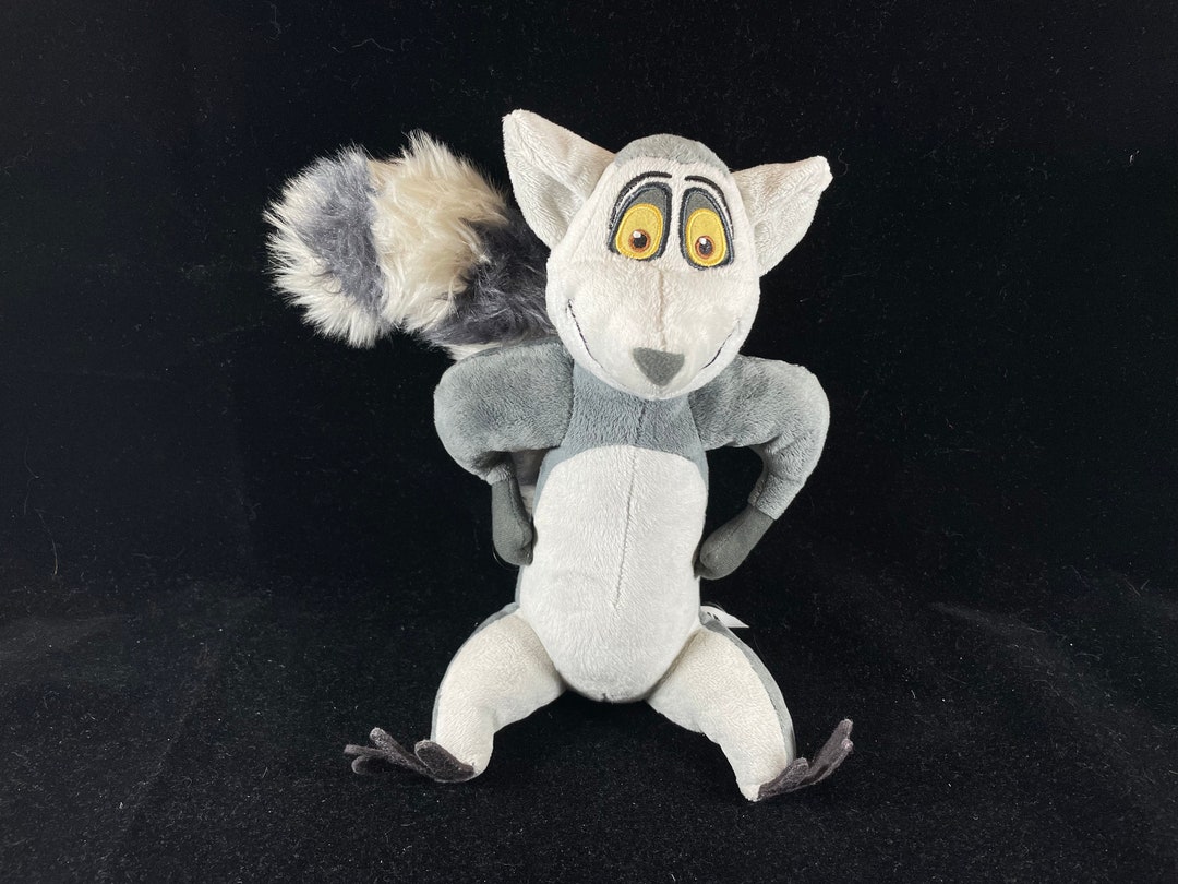 Dreamworks Madagascar King Julien Lemur Plush Soft Stuffed Doll Toy 10'' in Like New - Etsy