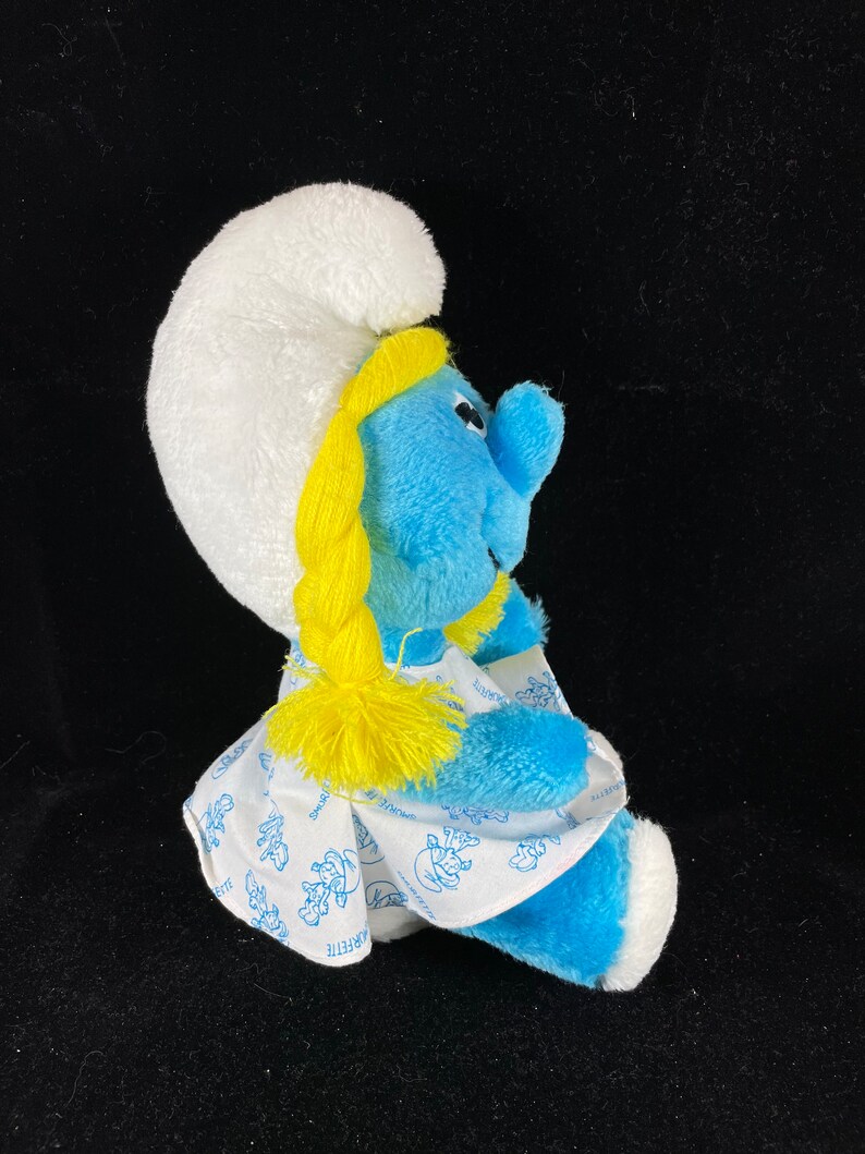 Vintage 1981 Smurfs Plush: Smurfette, Clumsy, Evil Hackus - Etsy