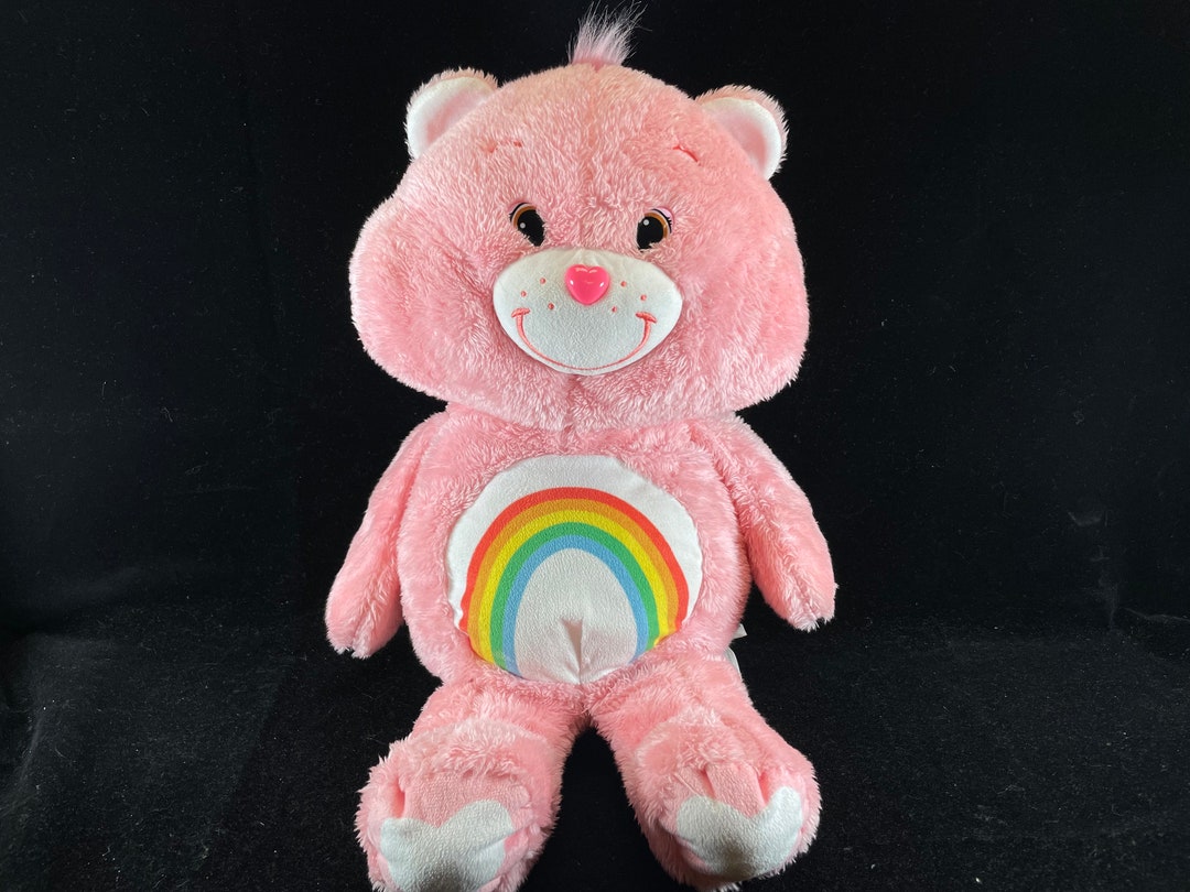 Giant Large Carebear Care Bears Cheer Bear Pink Rainbow 20 Inch - Etsy