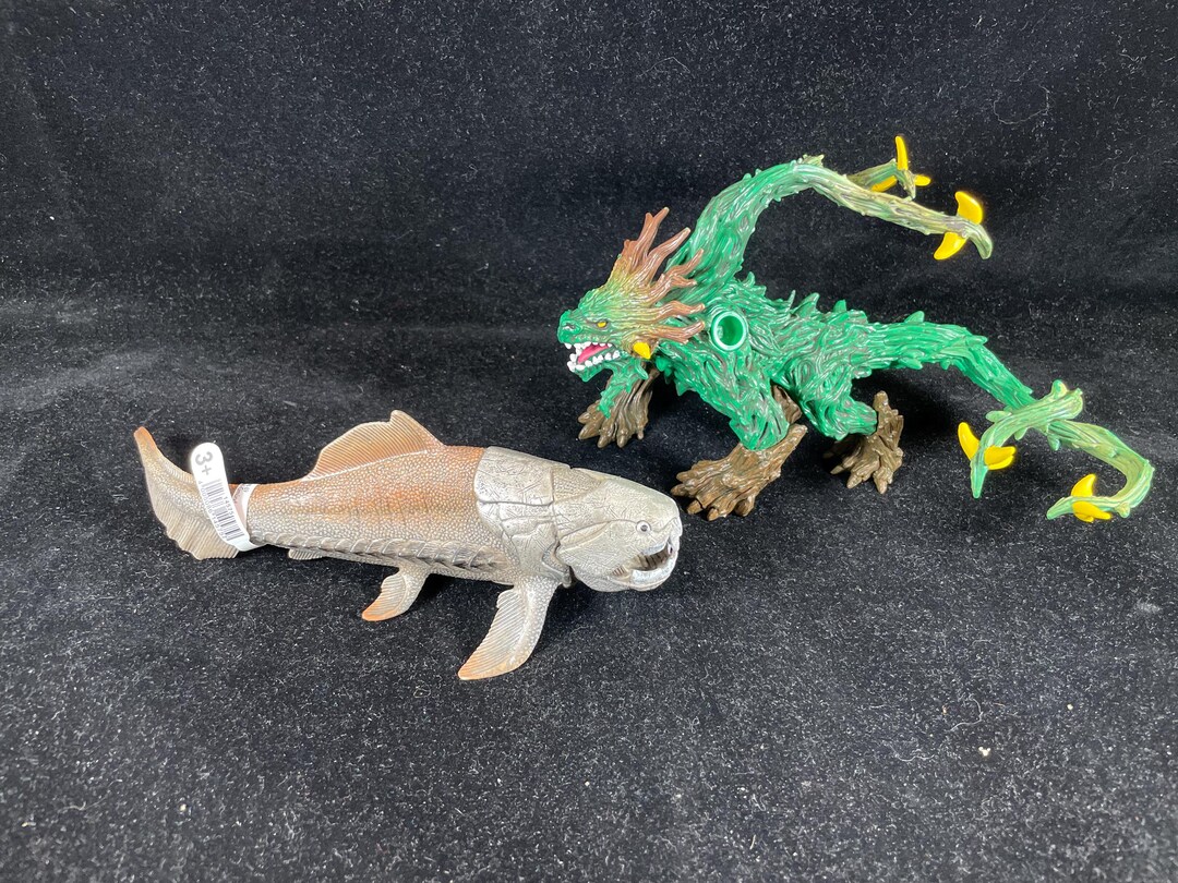 Schleich Dunkleosteus Fish & Eldorado Jungle Creature Figures - Etsy