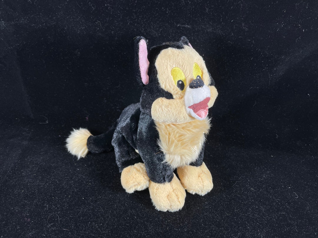 Disney Pinocchio Tote a Tail FIGARO Black Cat Plush Stuffed Animal 7 ...