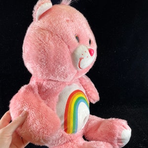 Giant Large Carebear Care Bears Cheer Bear Pink Rainbow 20 Inch - Etsy
