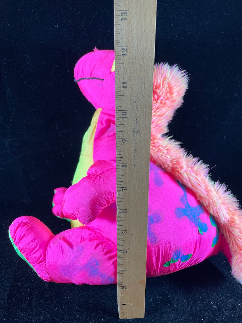 Stuffins Pink Dragon Dinosaur Plush Lumpy's Gang Lovey Noise Nylon 14 ...