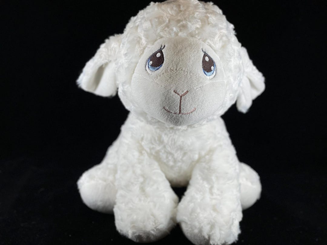 Large 13 Inch Precious Moments Luffie Lamb Sheep White Soft Plush Cute ...